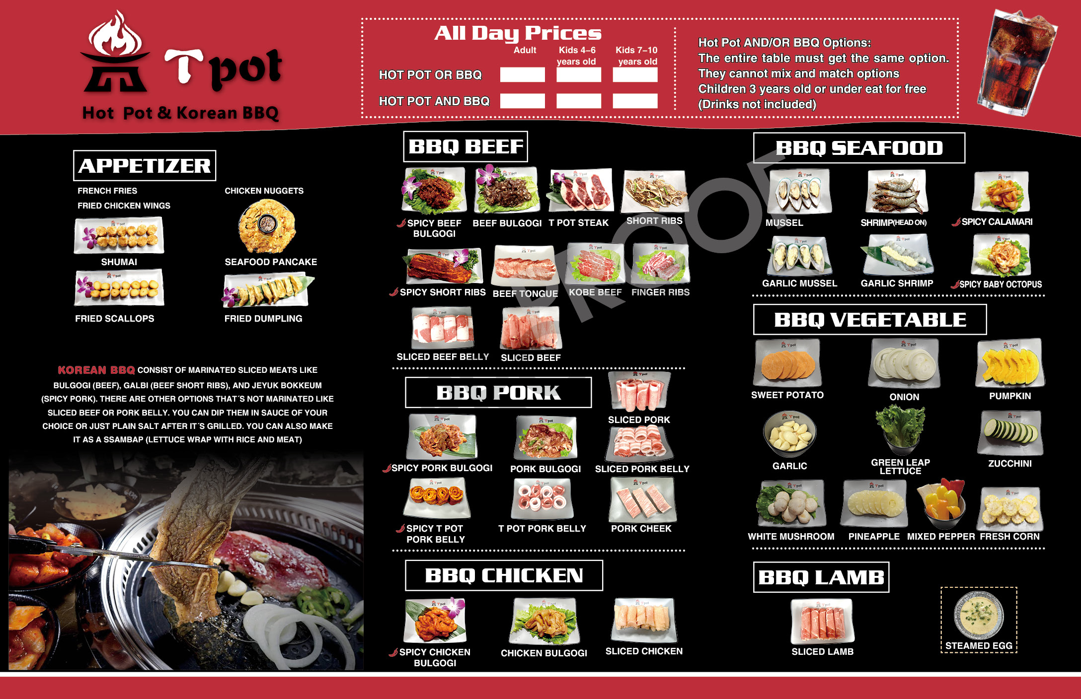 MENU T POT
